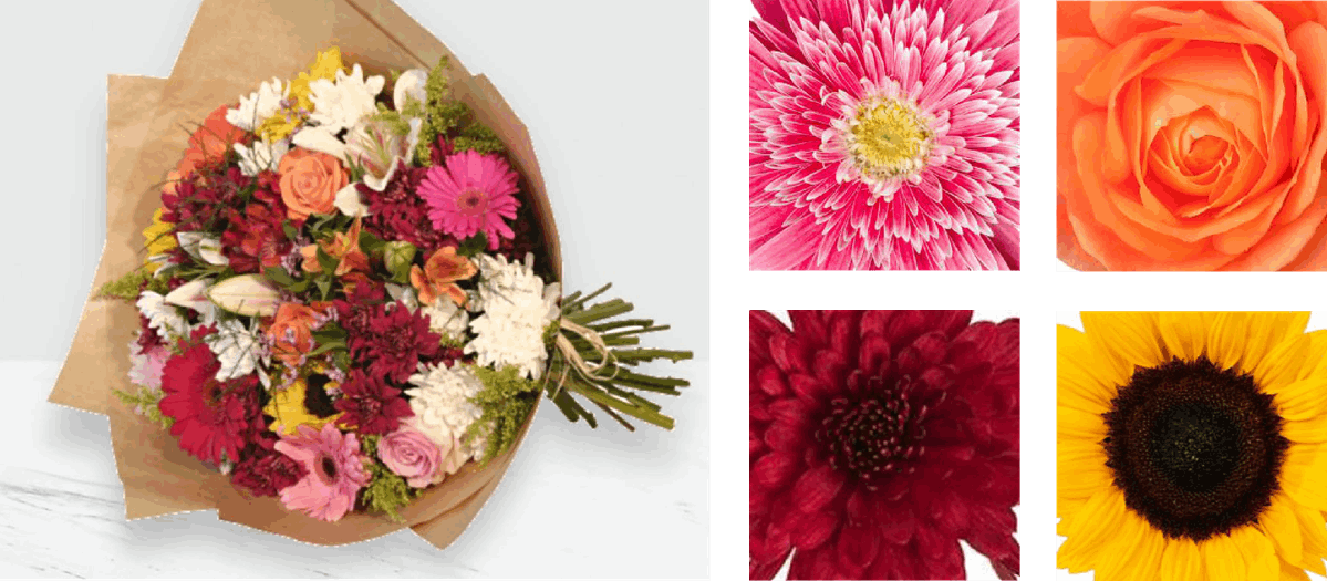 Mixed Colour Bunch – Petals.Africa